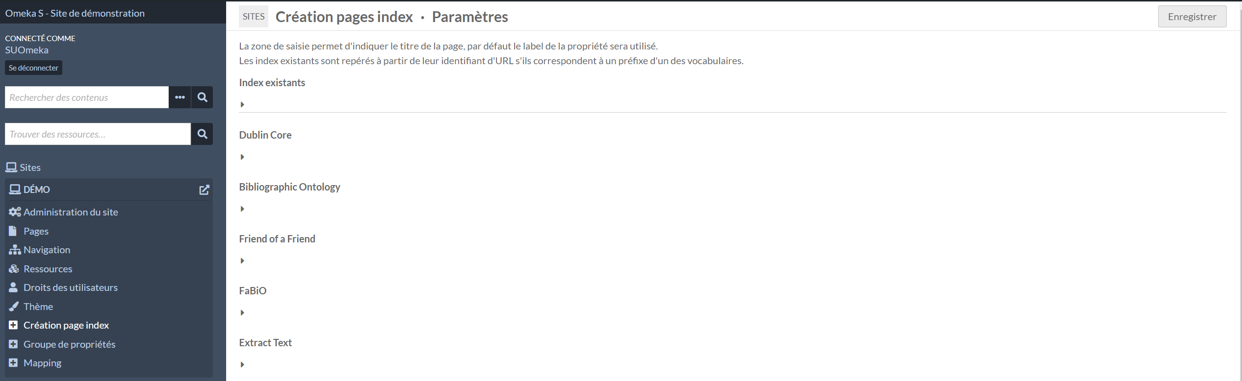 Adm'Inist - Guide Omeka S